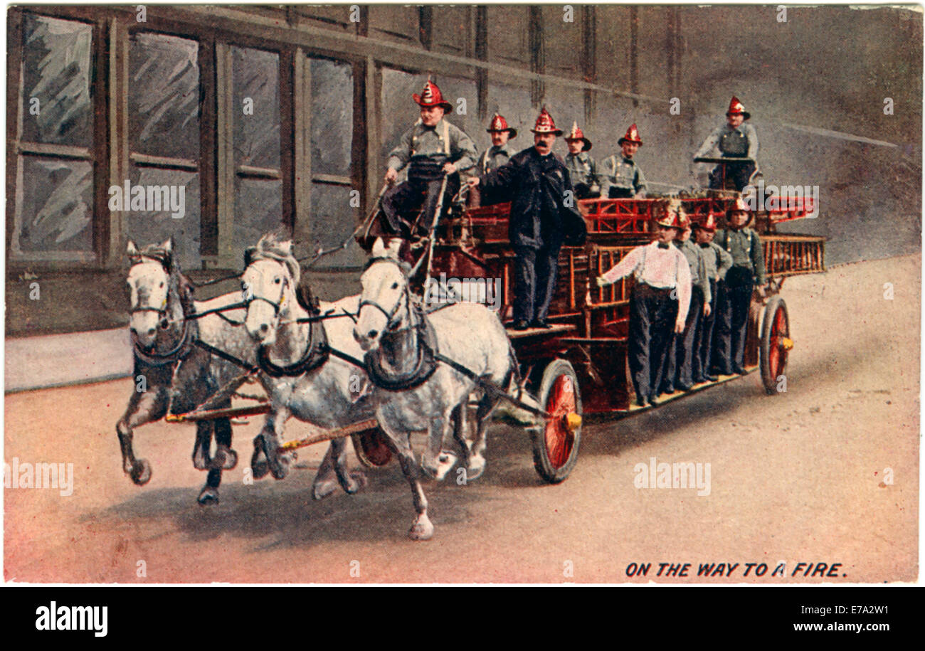 Horse drawn fire engine hi-res stock photography and images - Alamy
