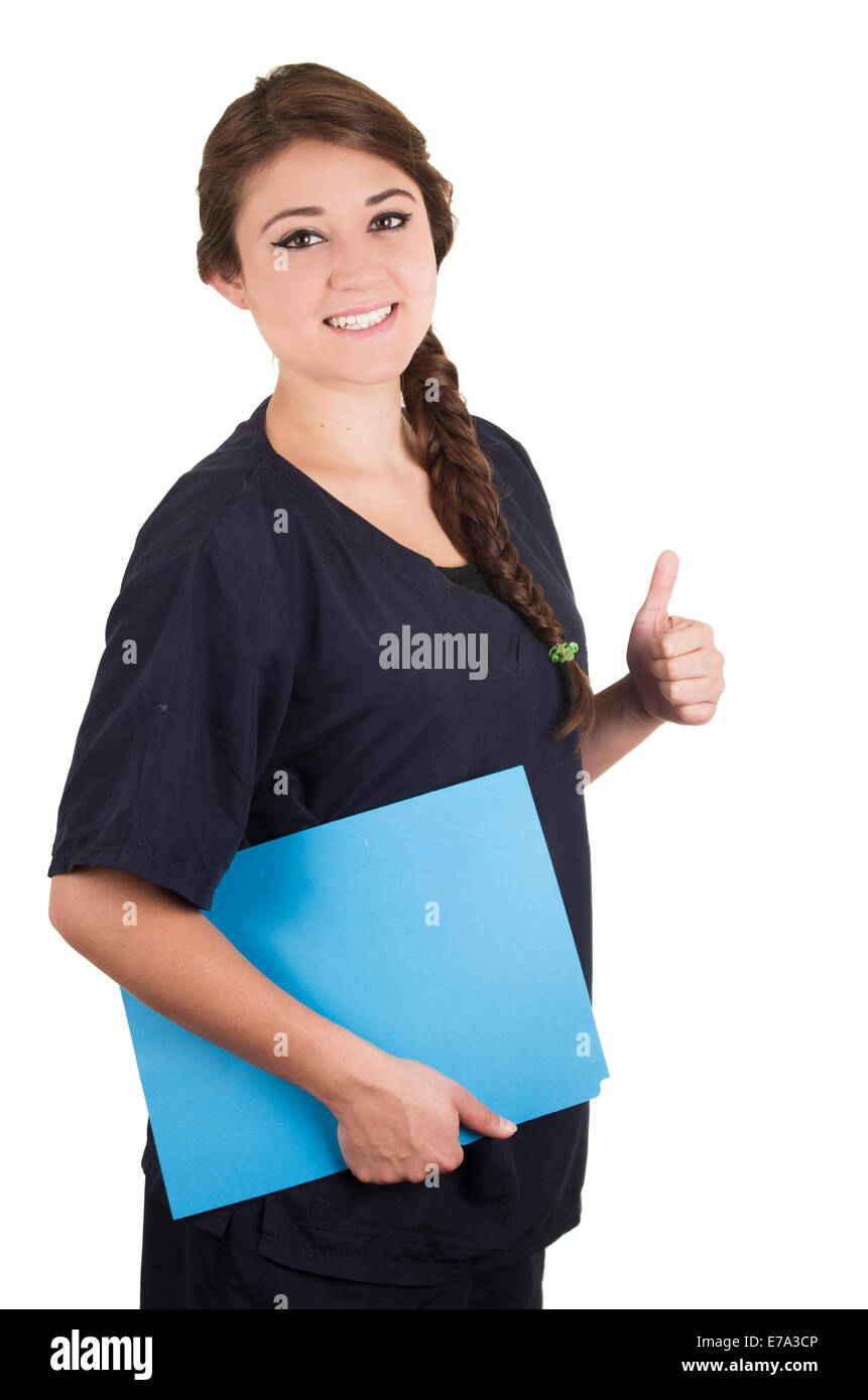 Medical young woman nurse doctor intern portrait Stock Photo - Alamy