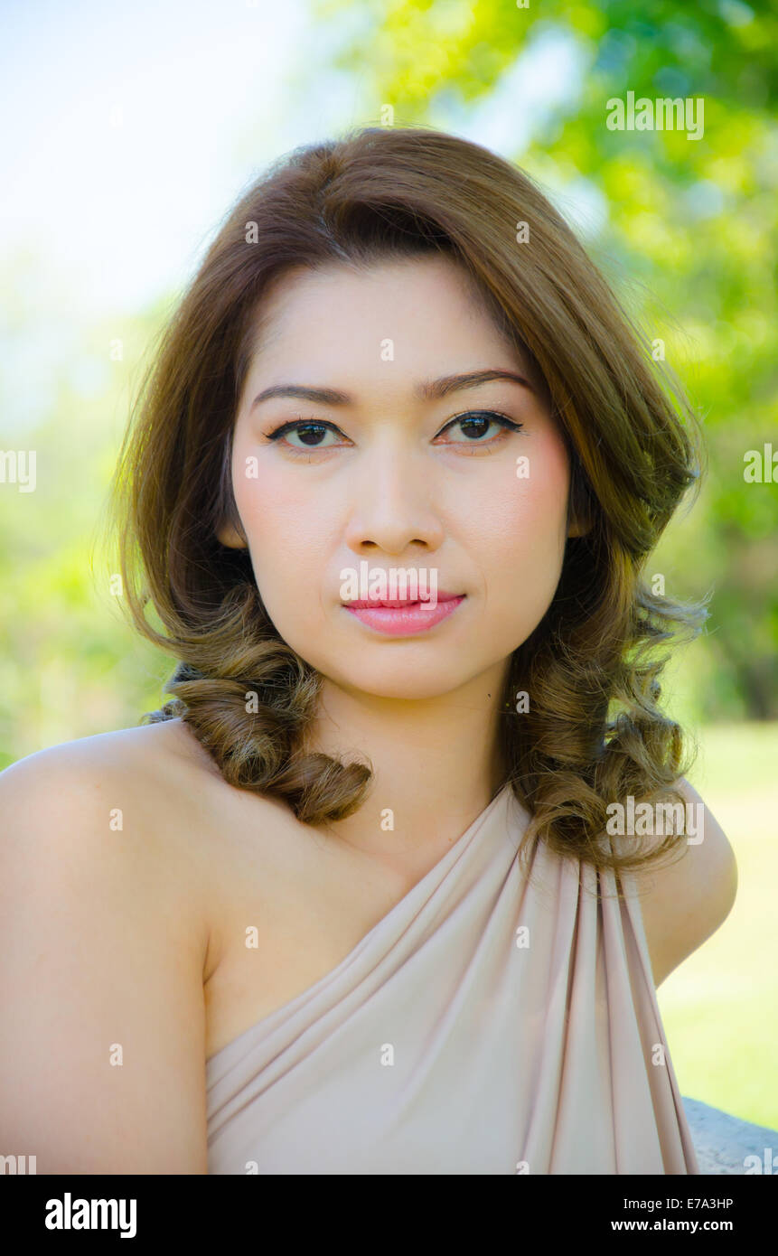 Beautiful asian face hi-res stock photography and images - Alamy