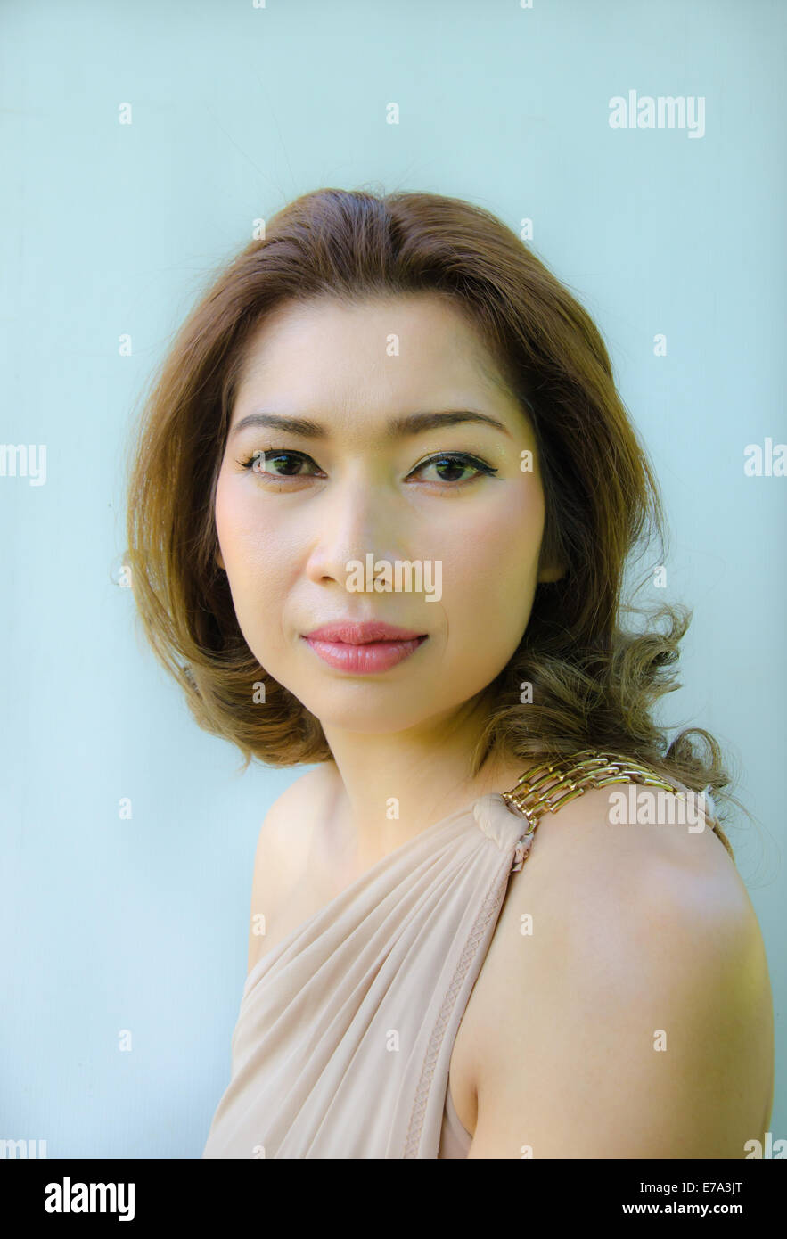beautiful face of Asian woman Stock Photo - Alamy