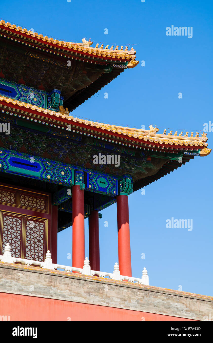 Chinese temple in Forbidden City, Beijing, China Stock Photo - Alamy