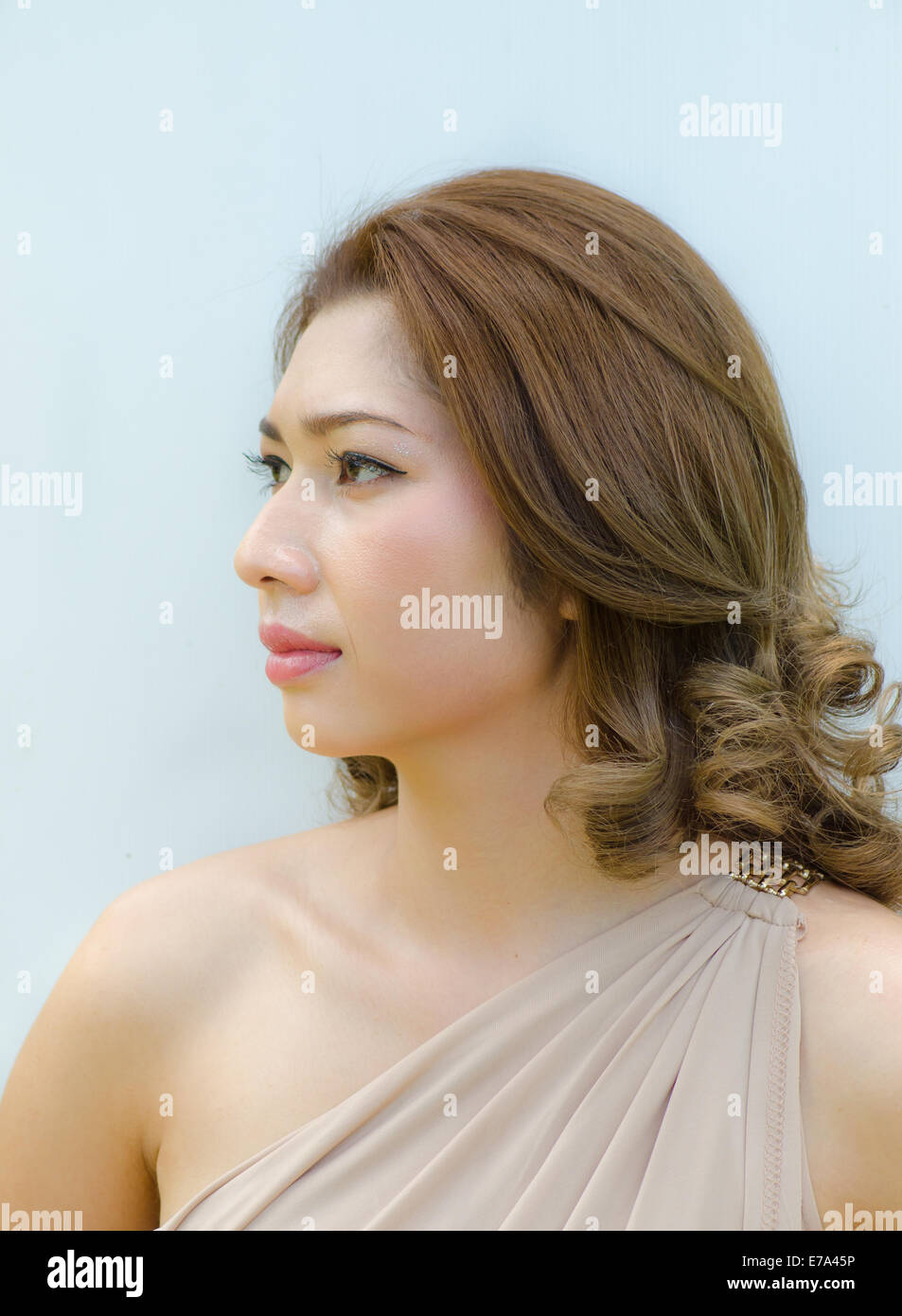 beautiful face of Asian woman Stock Photo - Alamy