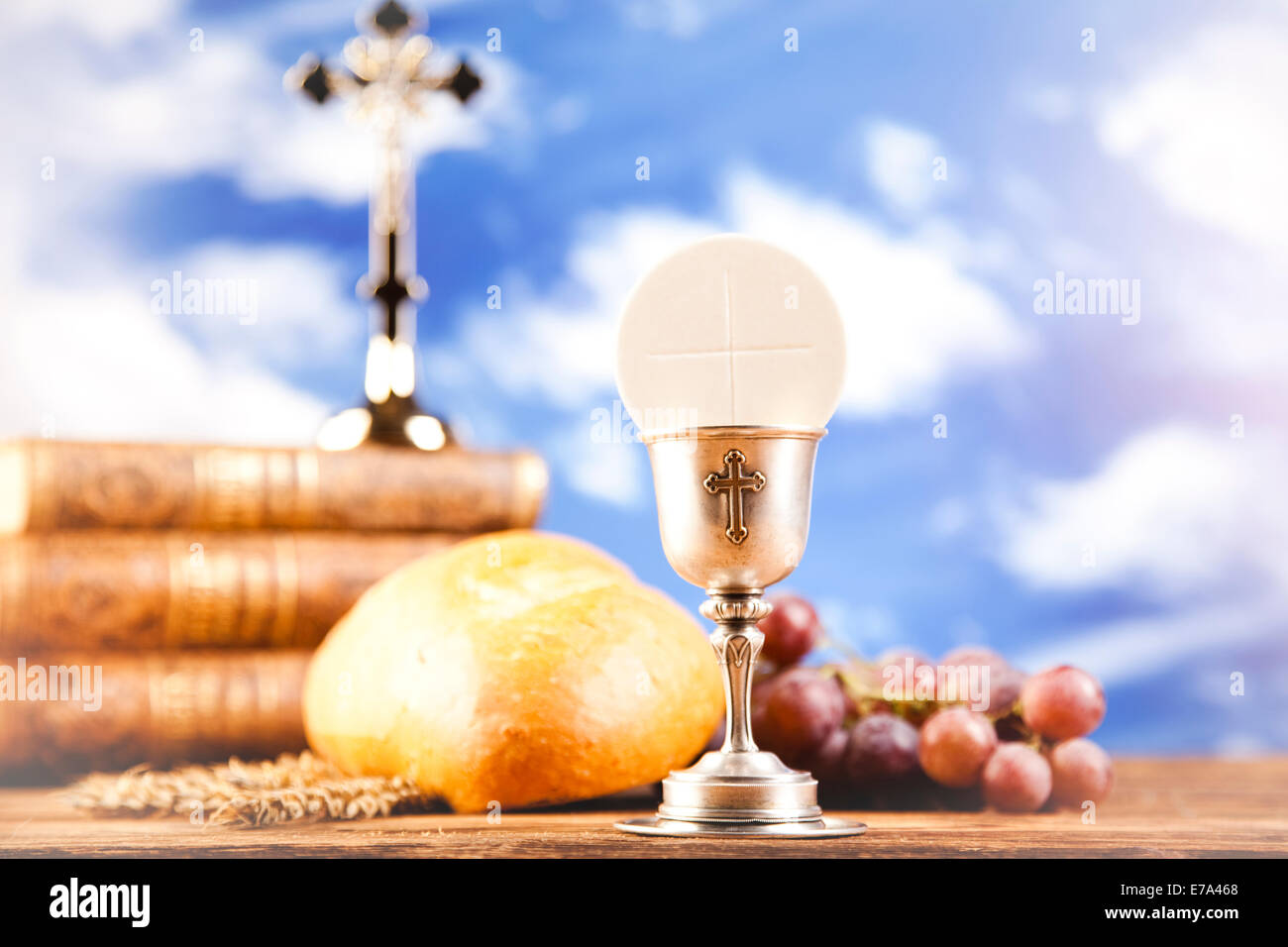 Eucharist, sacrament of communion Stock Photo - Alamy