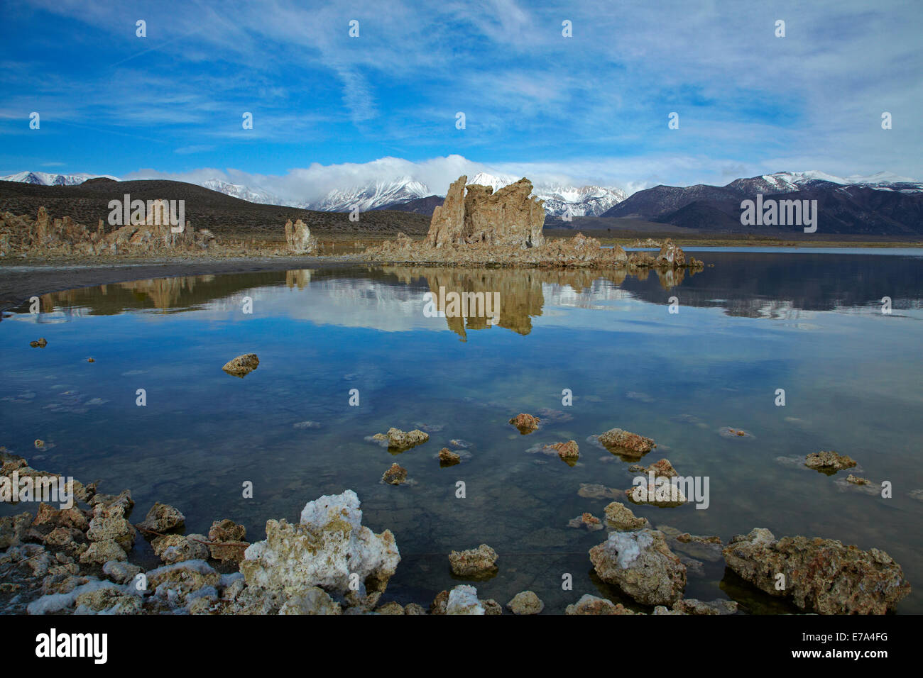 Limestone tufa towers at South Tufa Reserve, Mono Lake, Mono County ...