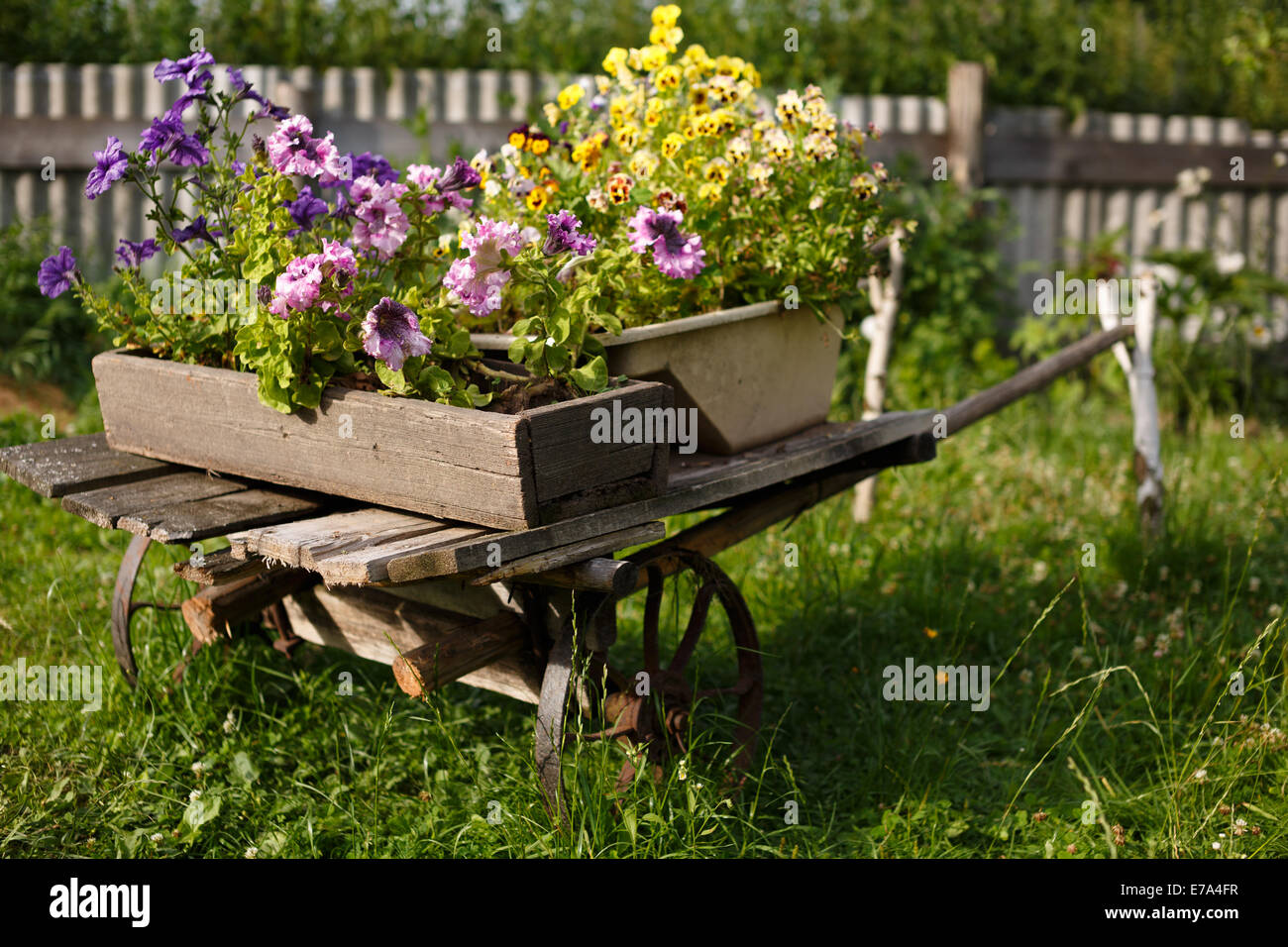 Garden trolley hi-res stock photography and images - Alamy