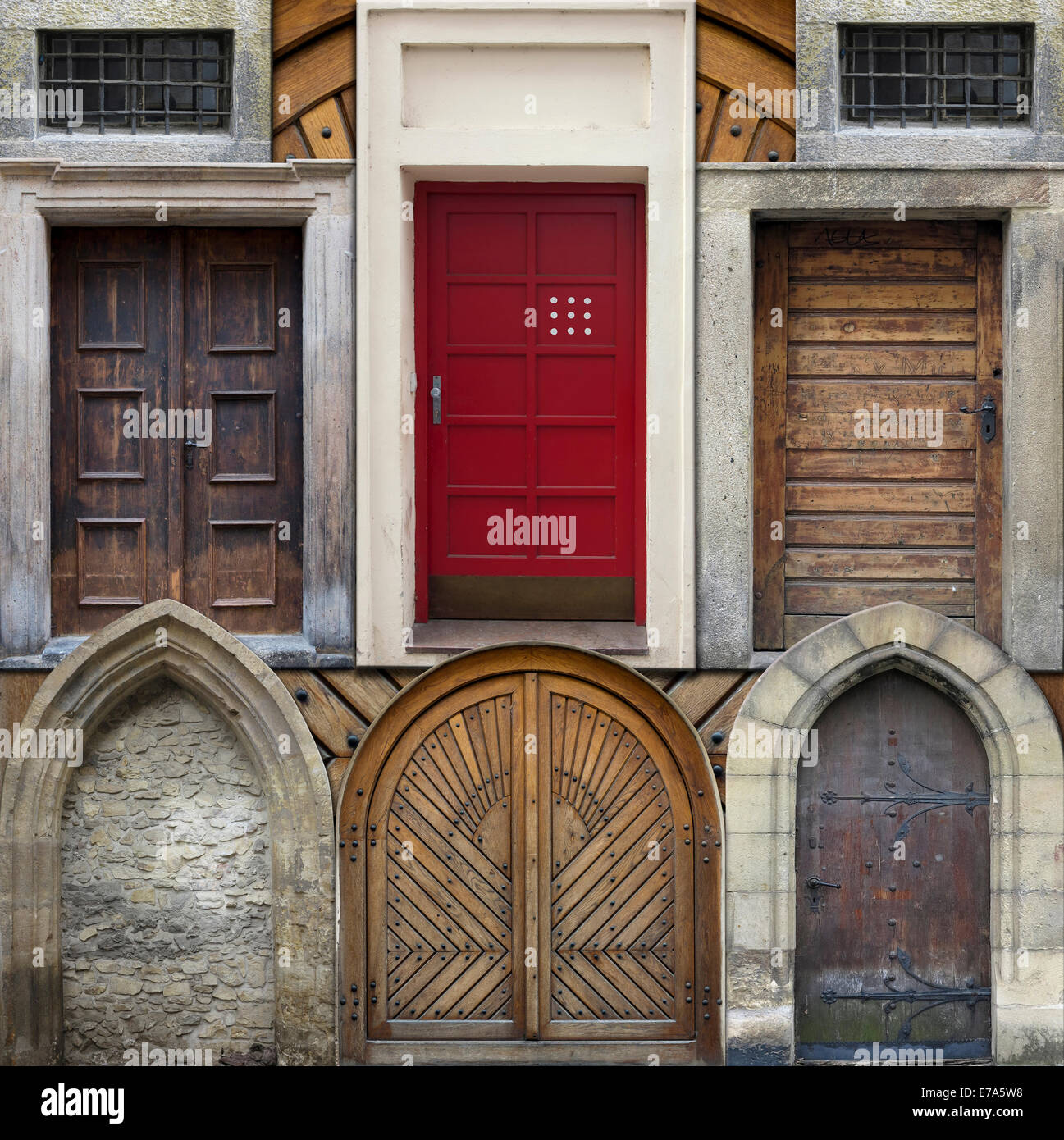Unique entrance door design hi-res stock photography and images - Alamy