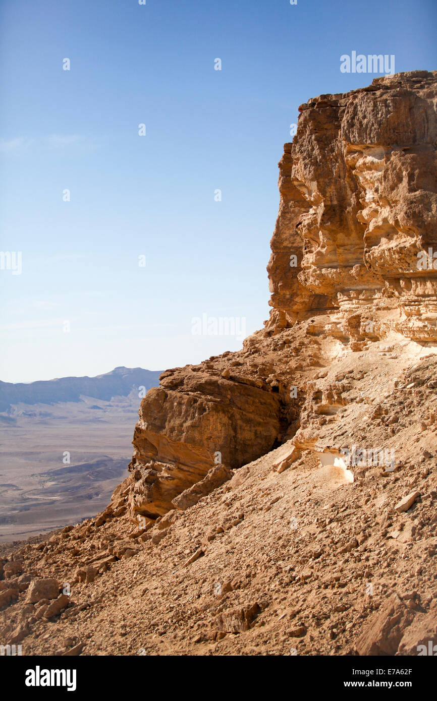 Ramon Crater in the Negev Desert, Israel This large depression at the ...