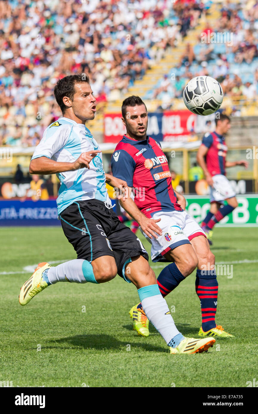 Bologna, Italy. 7th Sep, 2014. Pedro Ferreira (Entella), Archimede ...