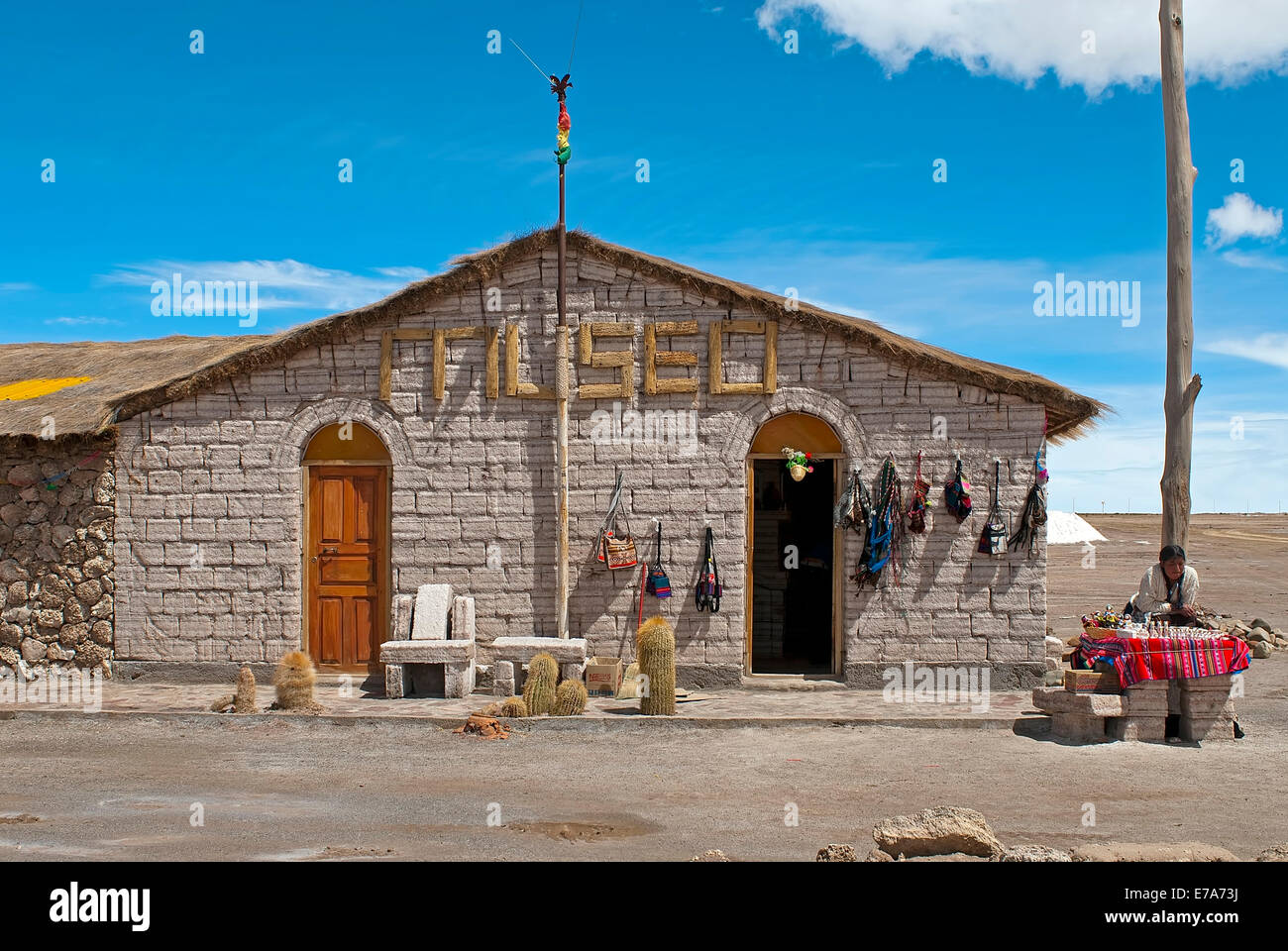 Museum in Colchani, Salar de Uyuni, Altiplano, Bolivia Stock Photo - Alamy