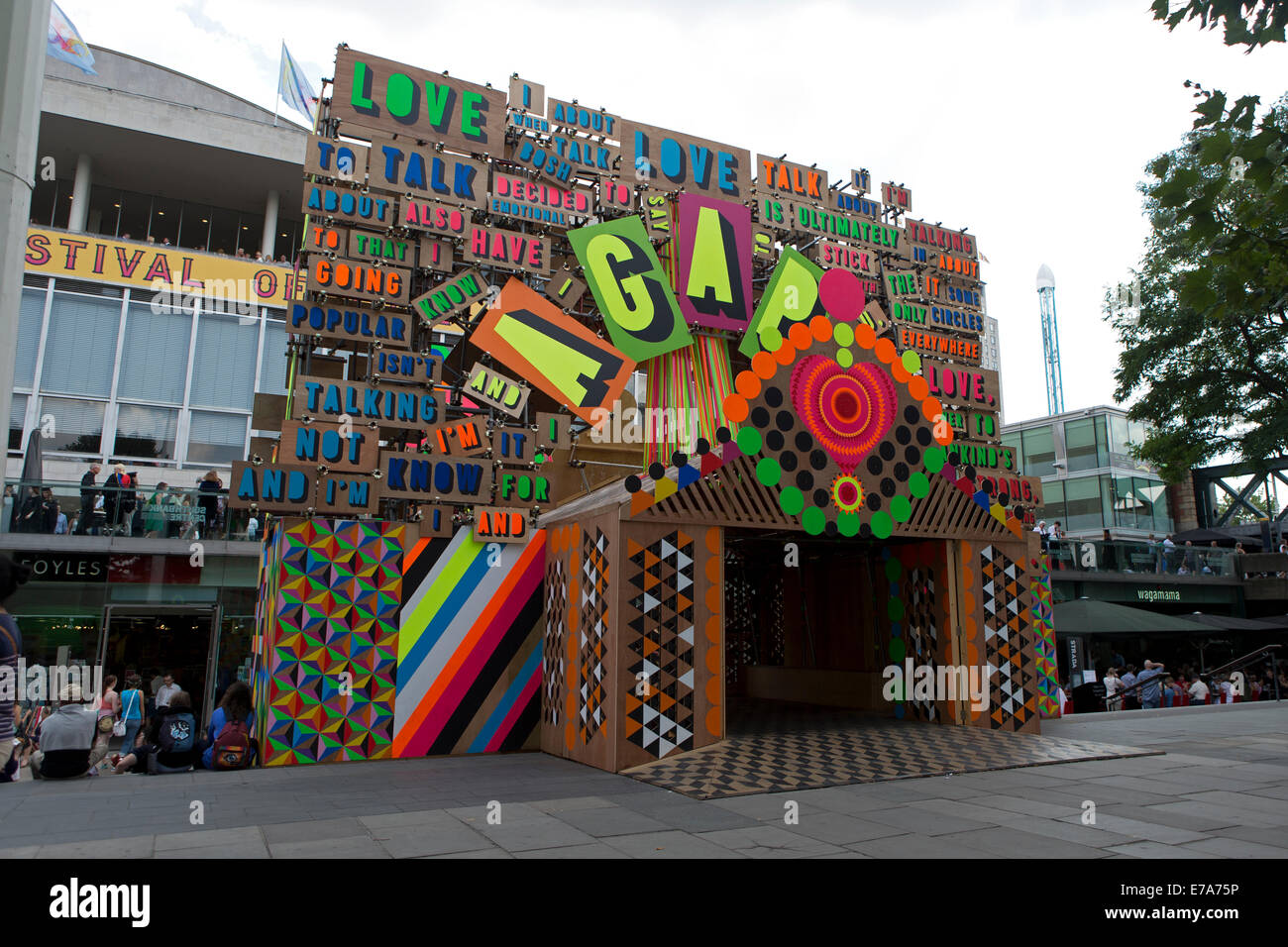Temple of Agape by Morag Myerscough & Luke Morgan part of the Festival ...