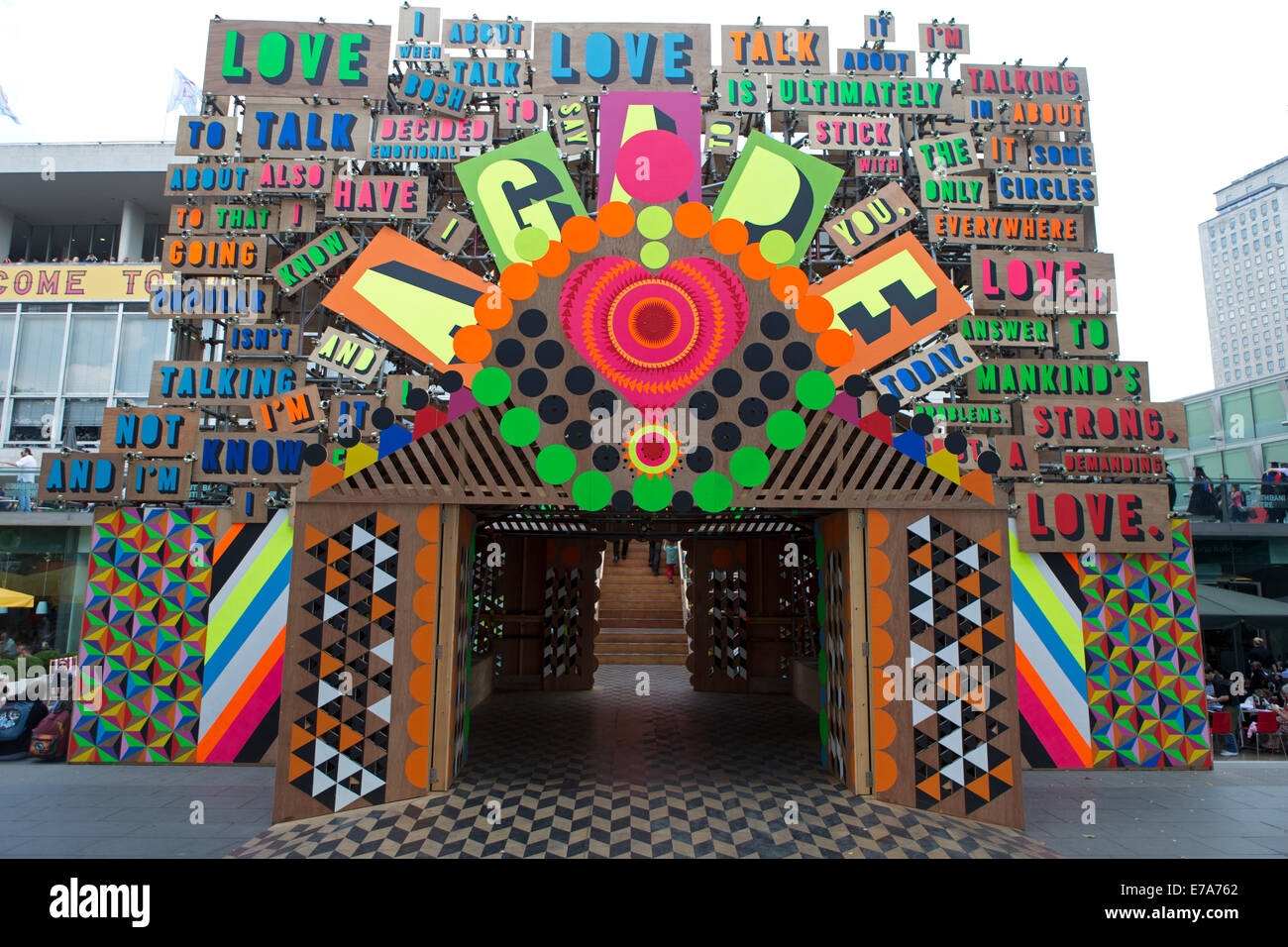 Temple of Agape by Morag Myerscough & Luke Morgan part of the Festival ...