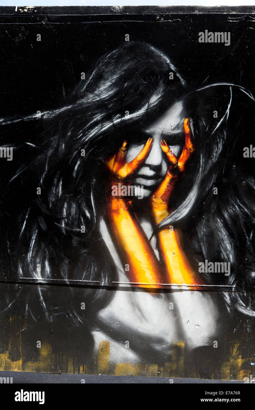 Snik painting, Hanbury Street, London, UK, E1 Stock Photo - Alamy