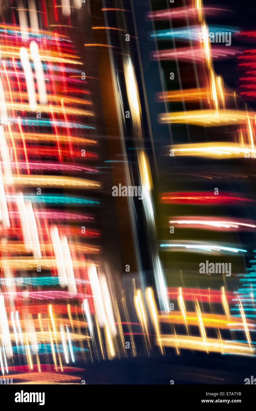 Blurred motion lights of a merry-go-round Stock Photo - Alamy
