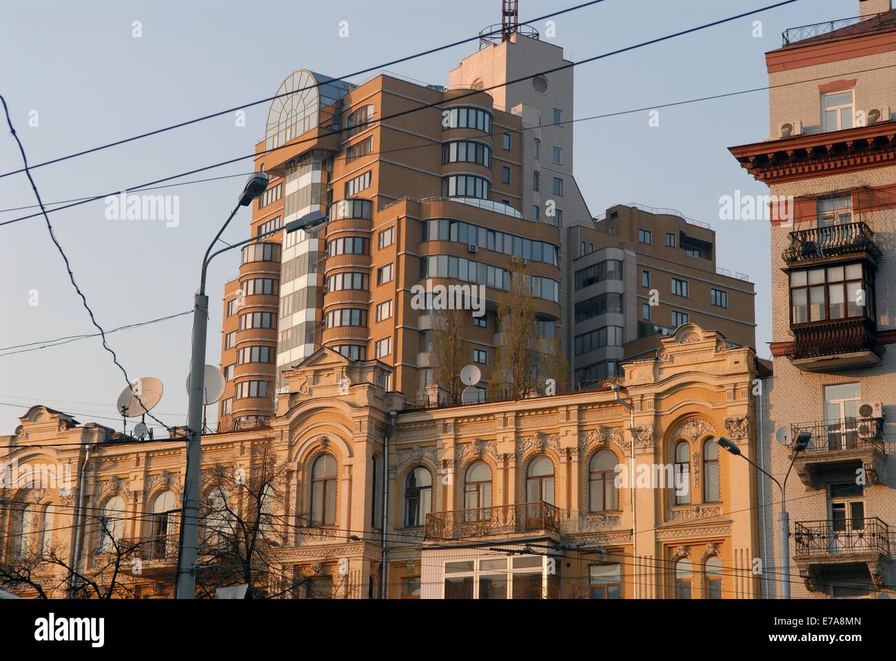 Kiev, Ukraine, buildings in downtown Stock Photo - Alamy