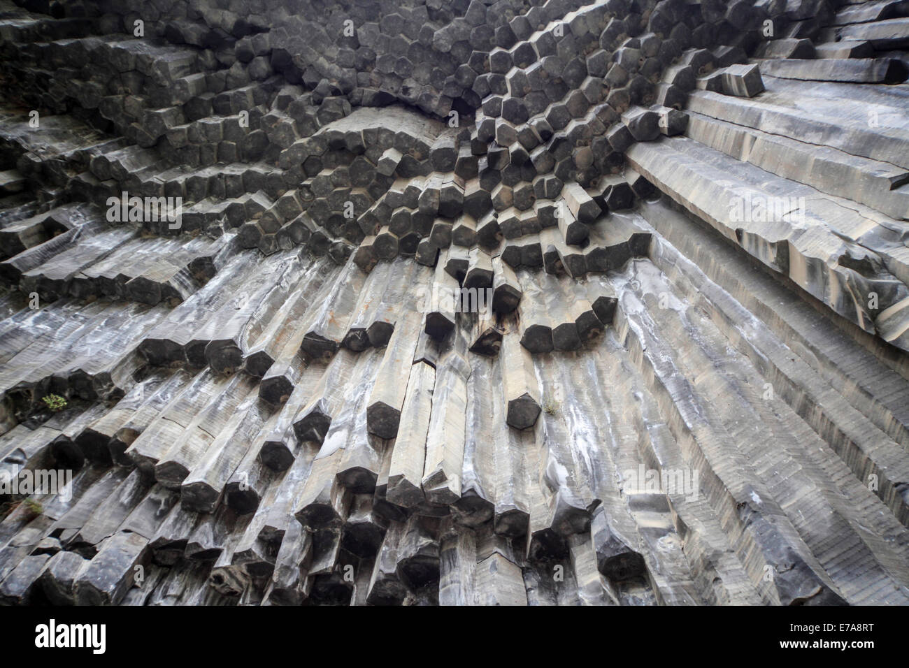 Basalt Rock columns formations, ("Symphony of the Stones"), Garni Gorge ...