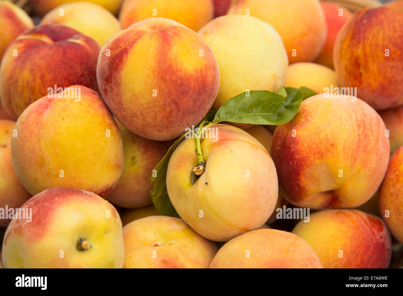 Peaches image hi-res stock photography and images - Alamy