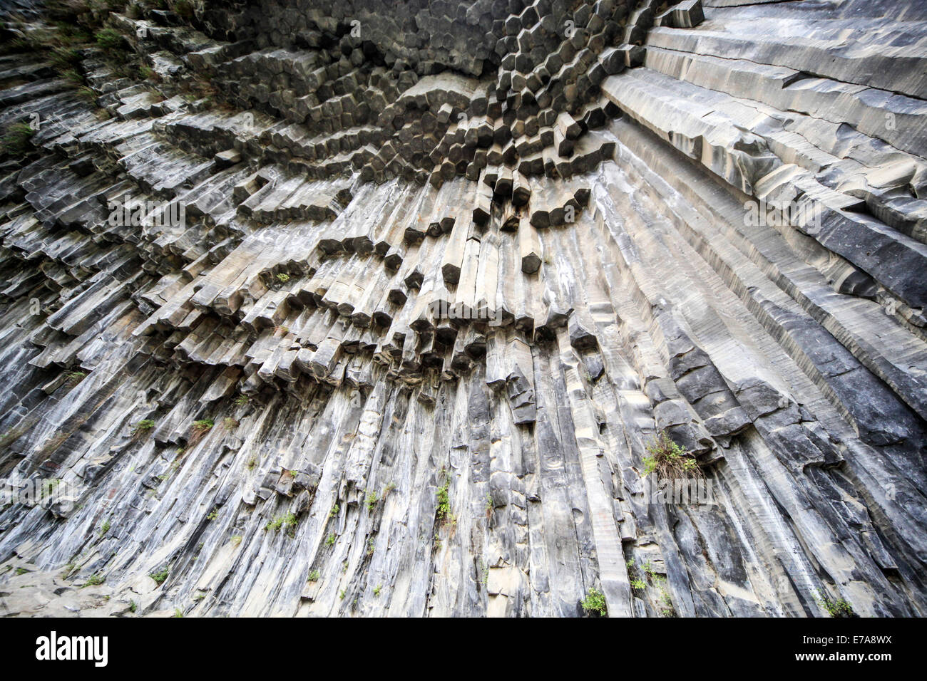 Basalt Rock columns formations, ("Symphony of the Stones"), Garni Gorge ...