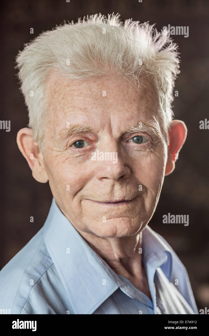 Portrait happy senior man close hi-res stock photography and images - Alamy