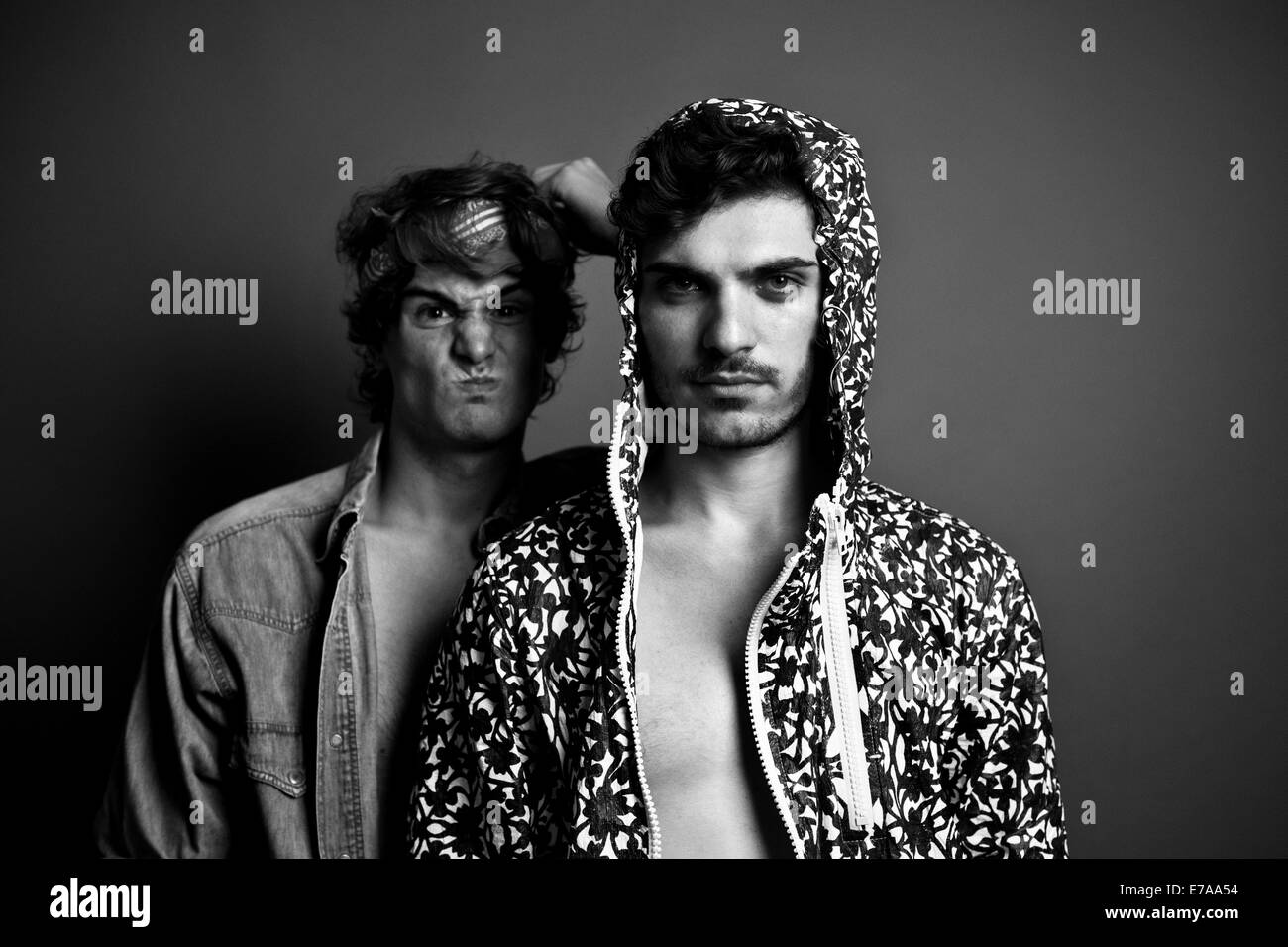 Portrait of two young men Stock Photo - Alamy