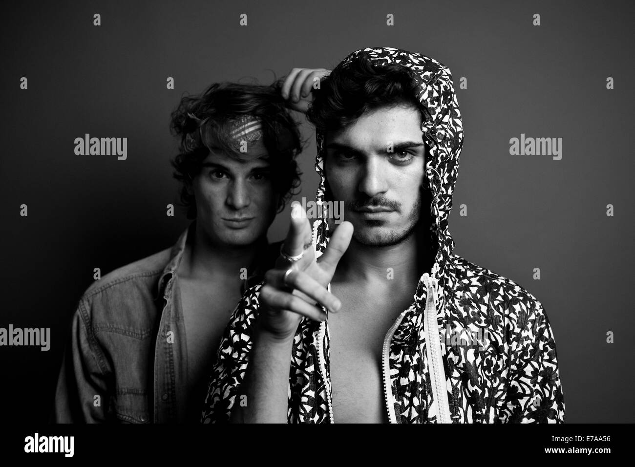 Portrait of two young men Stock Photo - Alamy