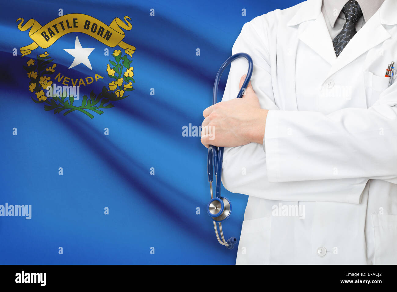 Concept of US national healthcare system - state of Nevada Stock Photo ...