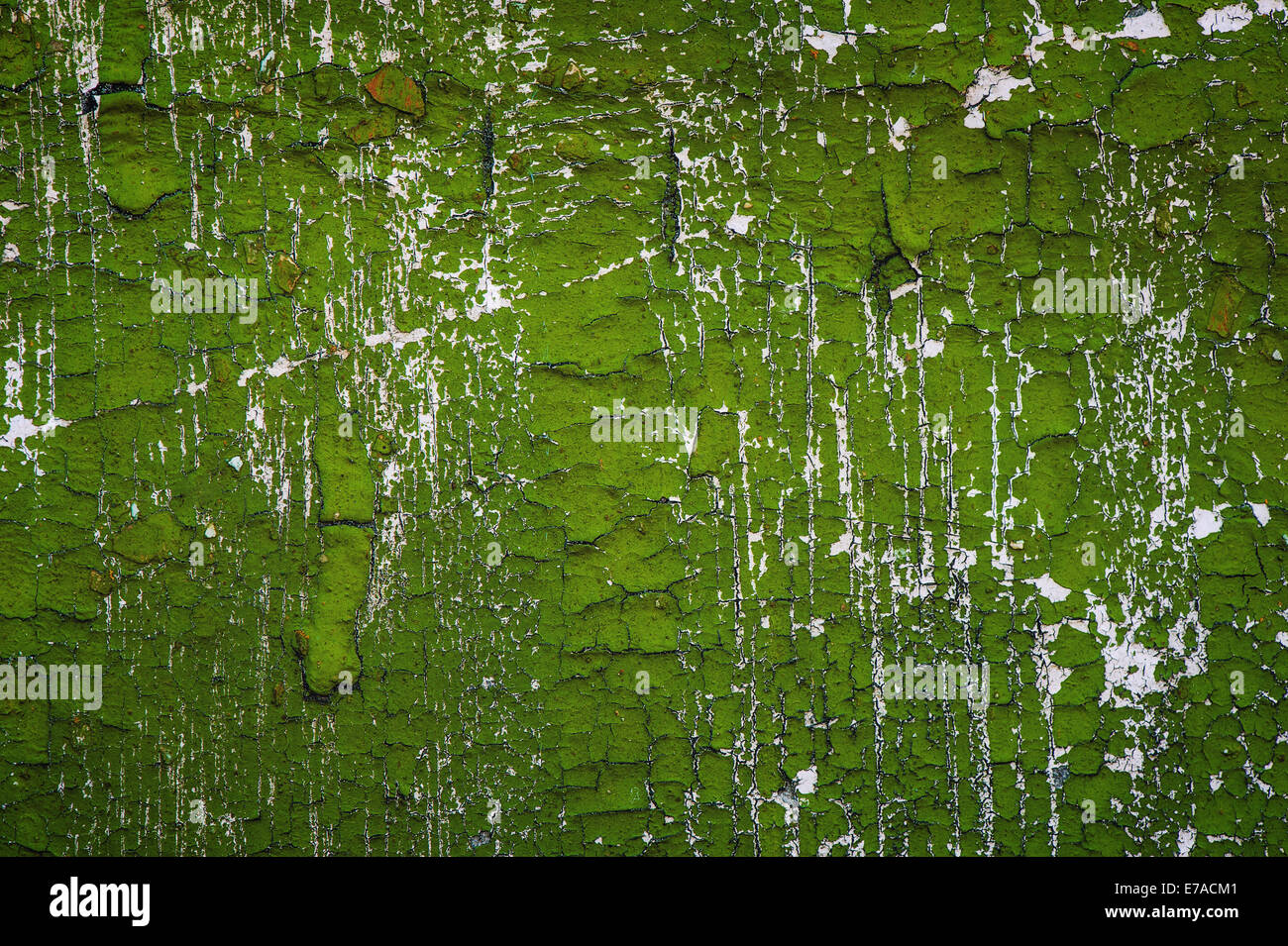 old green cracked paint on white wall Stock Photo - Alamy