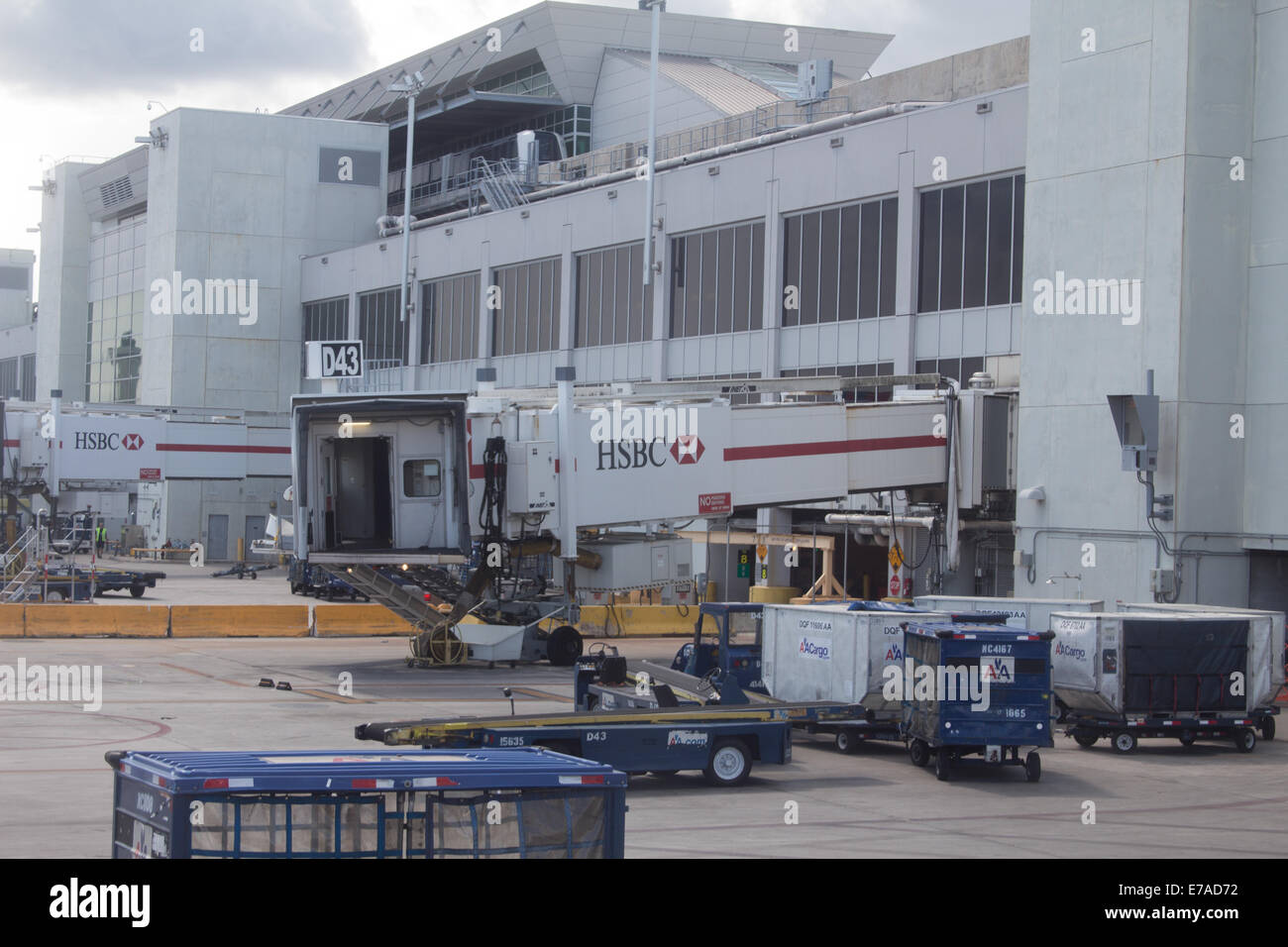 Jet Bridge at Miami International Airport Miami USA Stock Photo - Alamy