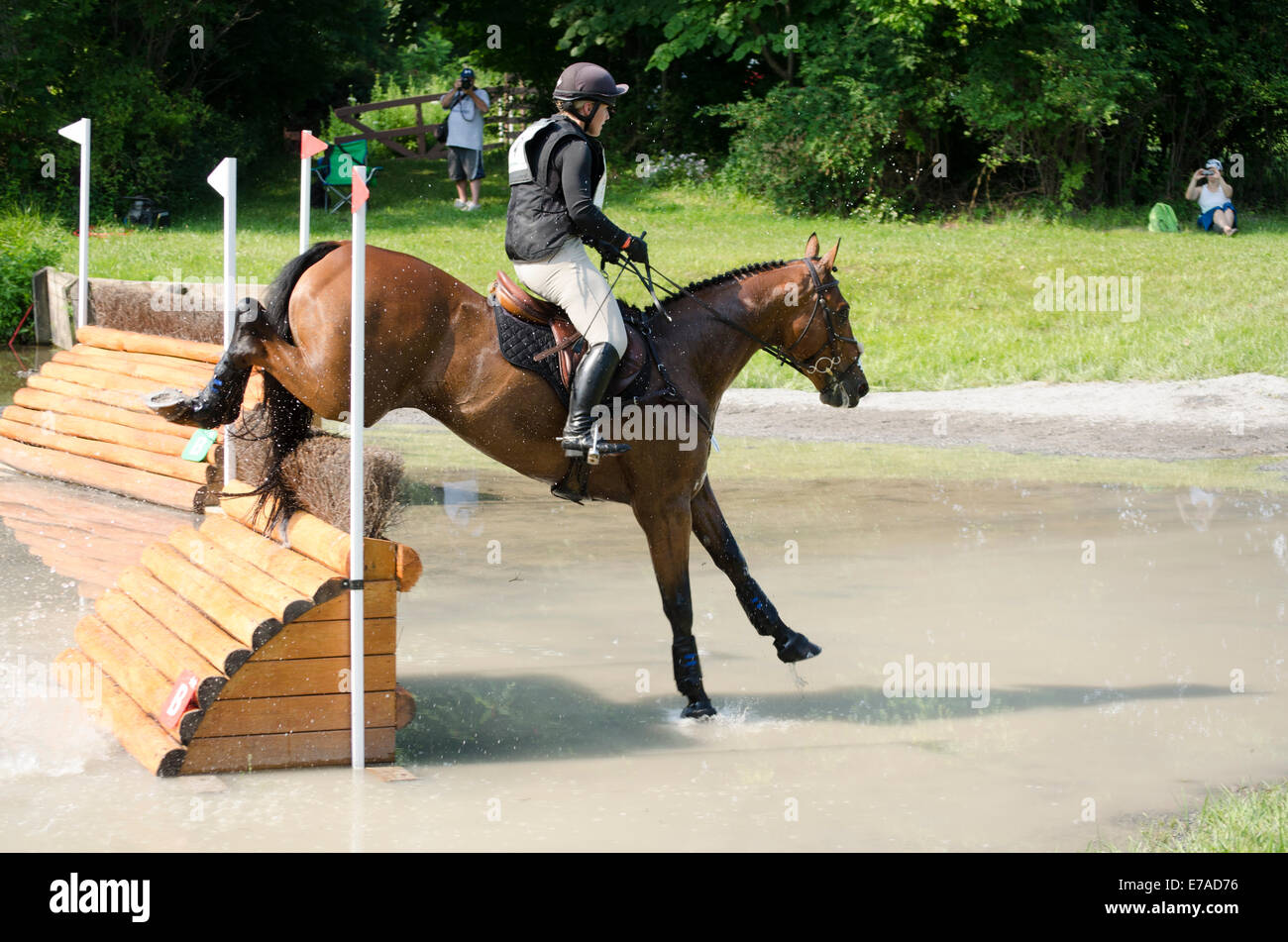 Horse and rider compete in Stuart Horse trials Stock Photo - Alamy