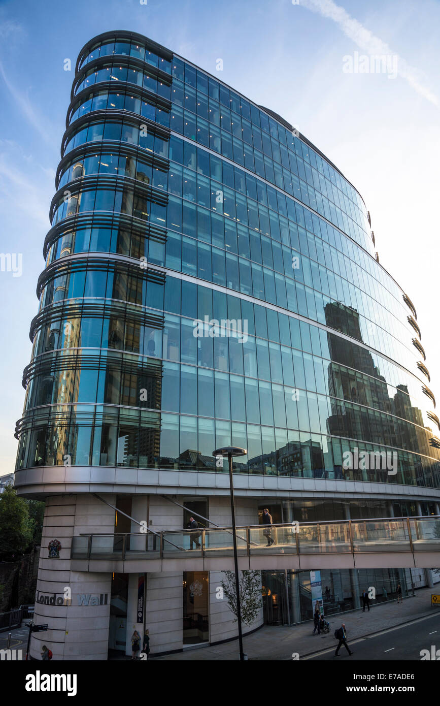 One London Wall building, Square Mile, City of London, UK Stock Photo ...