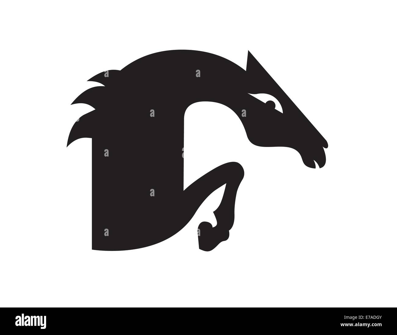 Horse Jumping In Circle Logo