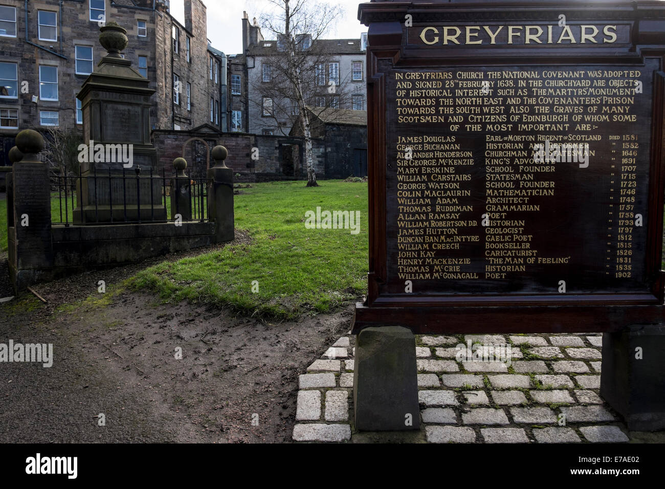 Greyfriars kirkyard the graveyard surrounding greyfriars kirk in ...