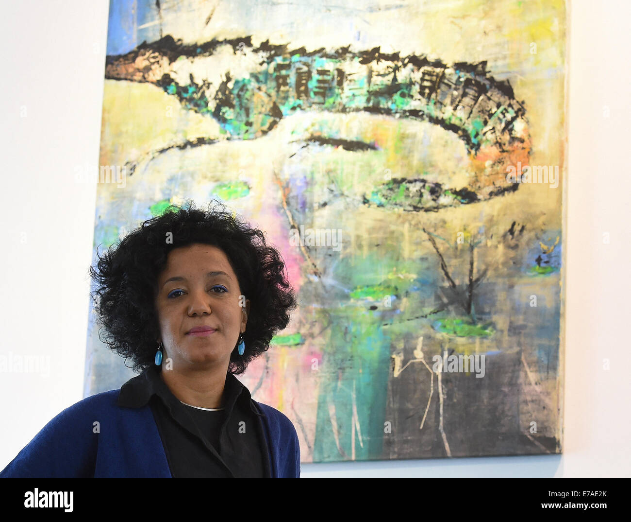 Hildesheim, Germany. 11th Sep, 2014. Moroccan-French artist Touria Sidi ...