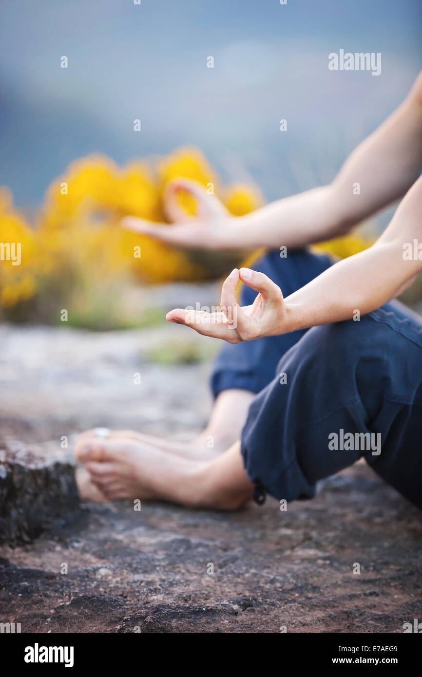 Hand meditate hi-res stock photography and images - Alamy