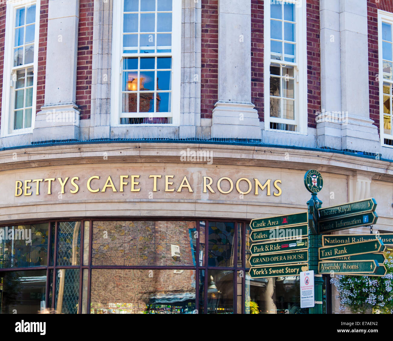 Street view over Bettys Tea Rooms, York, England Stock Photo - Alamy