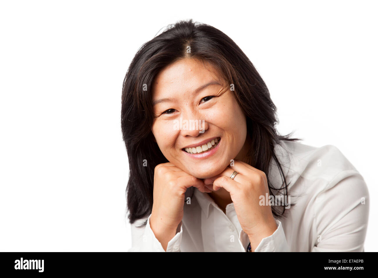 Smiling Chinese girl Stock Photo - Alamy