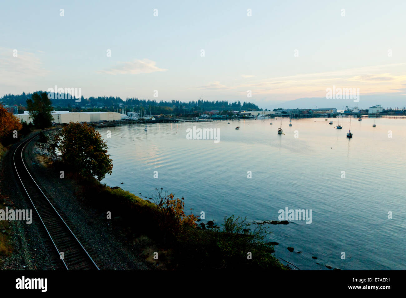 Sunset in Blaine Washington USA Stock Photo - Alamy
