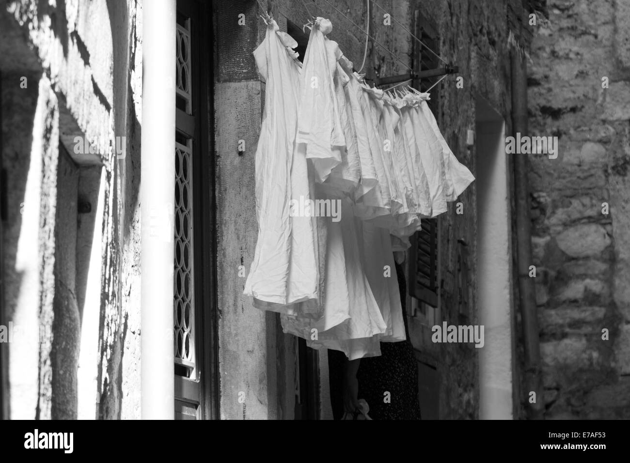Laundry hang up hi-res stock photography and images - Alamy
