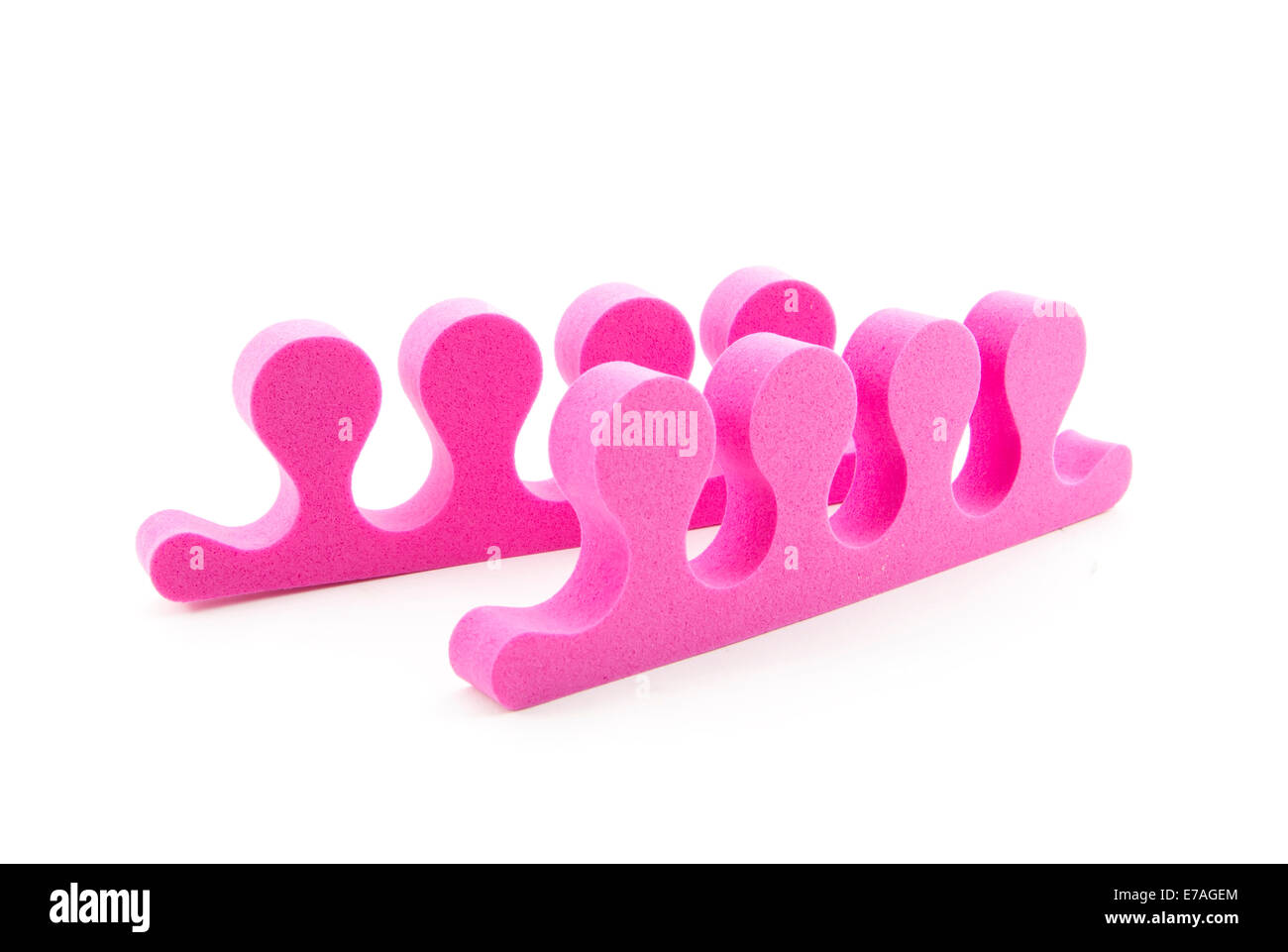 pedicure separators isolated on white background Stock Photo - Alamy