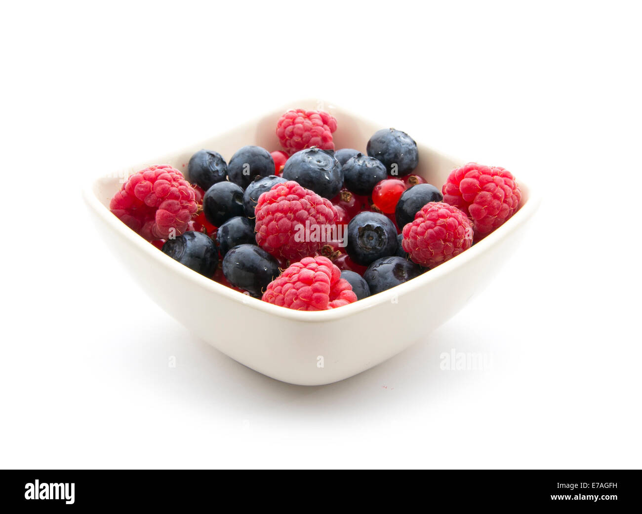 fresh organic berries isolated on white background Stock Photo - Alamy