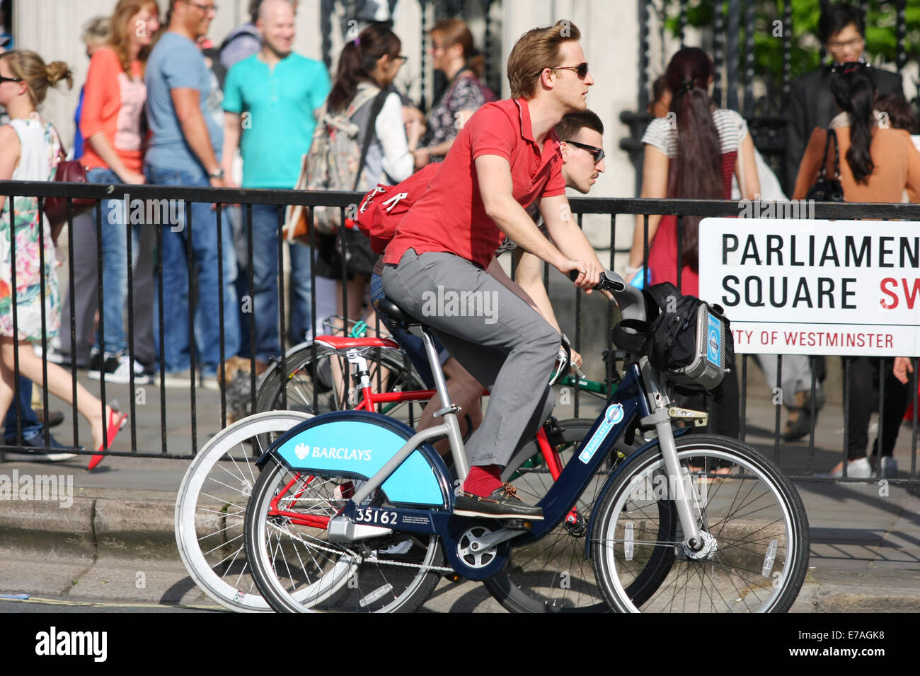 Two male cyclists hi-res stock photography and images - Alamy