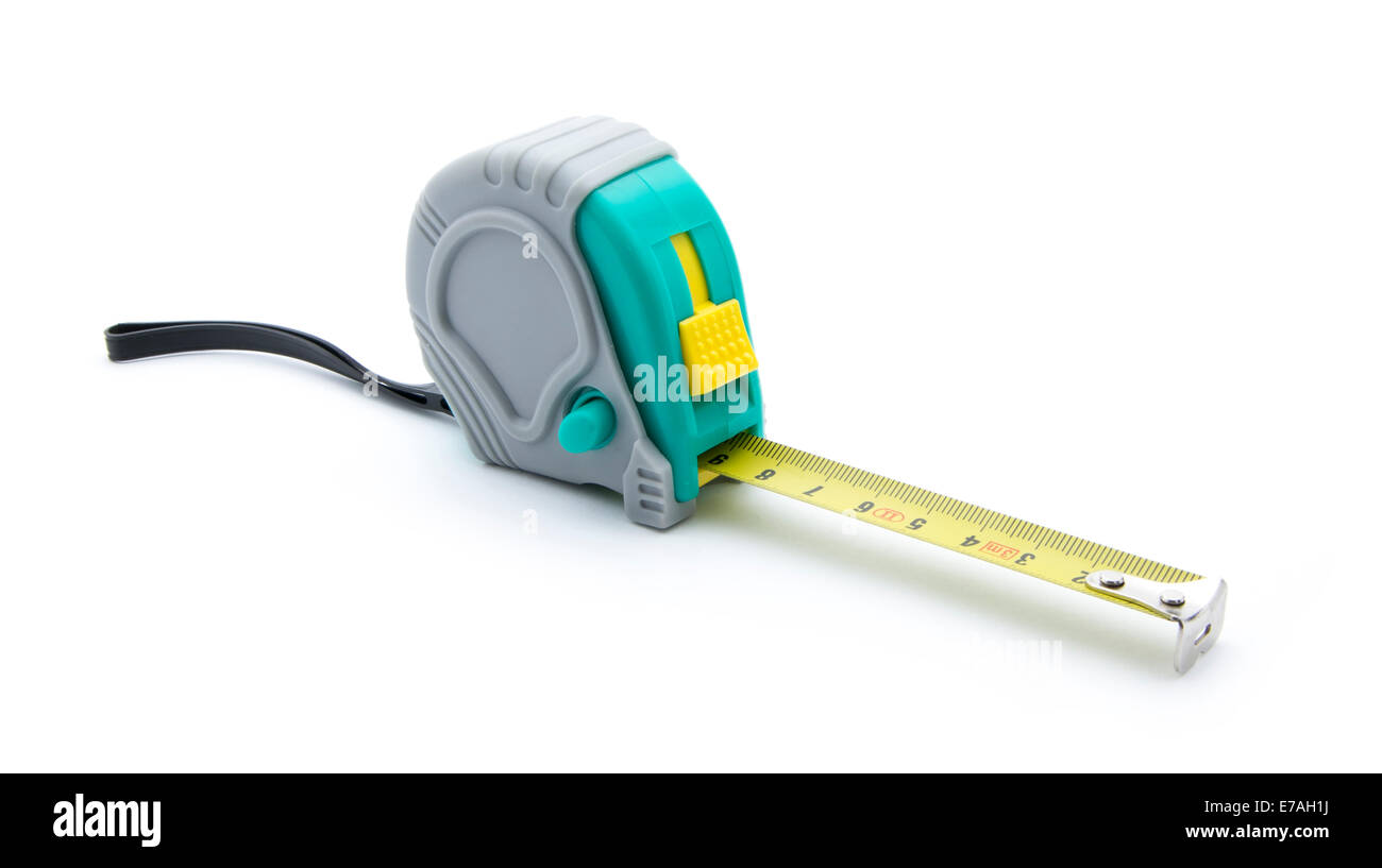 measure tape isolated on white background Stock Photo - Alamy