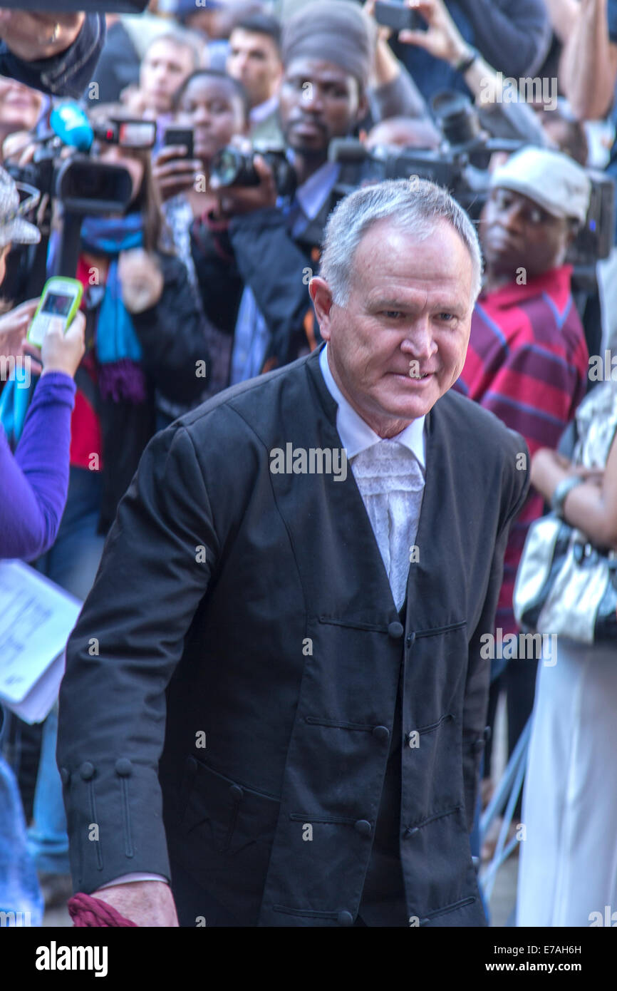 Oscar Pistorius Murder Trial at the High Court in Pretoria Stock Photo ...