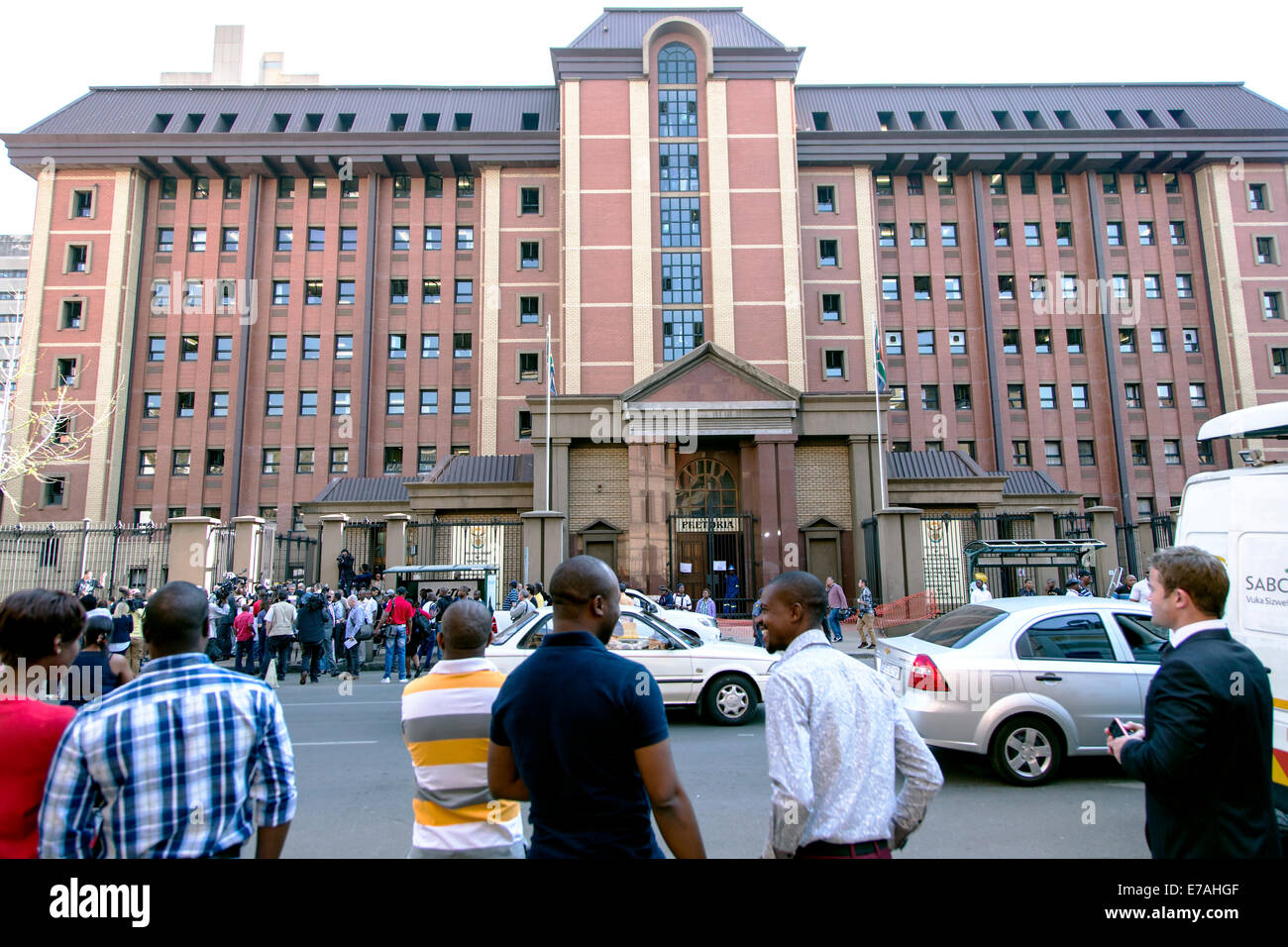Oscar Pistorius Murder Trial at the High Court in Pretoria Stock Photo ...