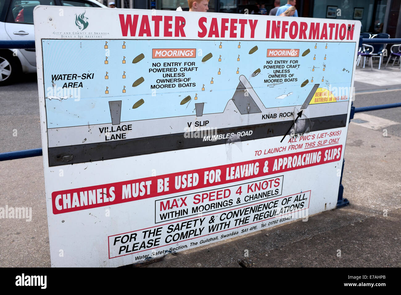 Beach safety sign hi-res stock photography and images - Alamy