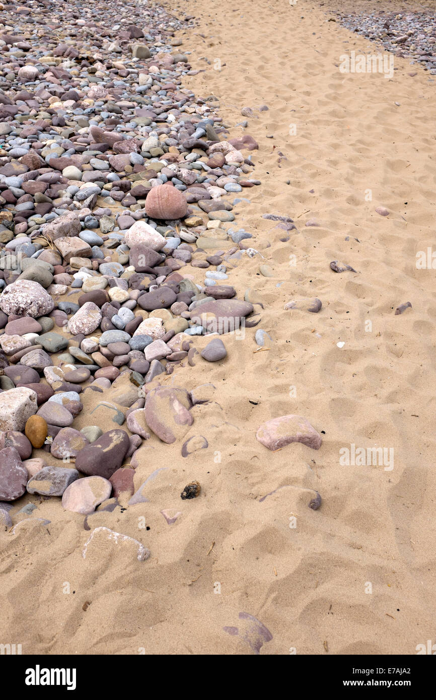 Sandy Path Through Rocky Beach Sand Rocks Stock Photo - Alamy