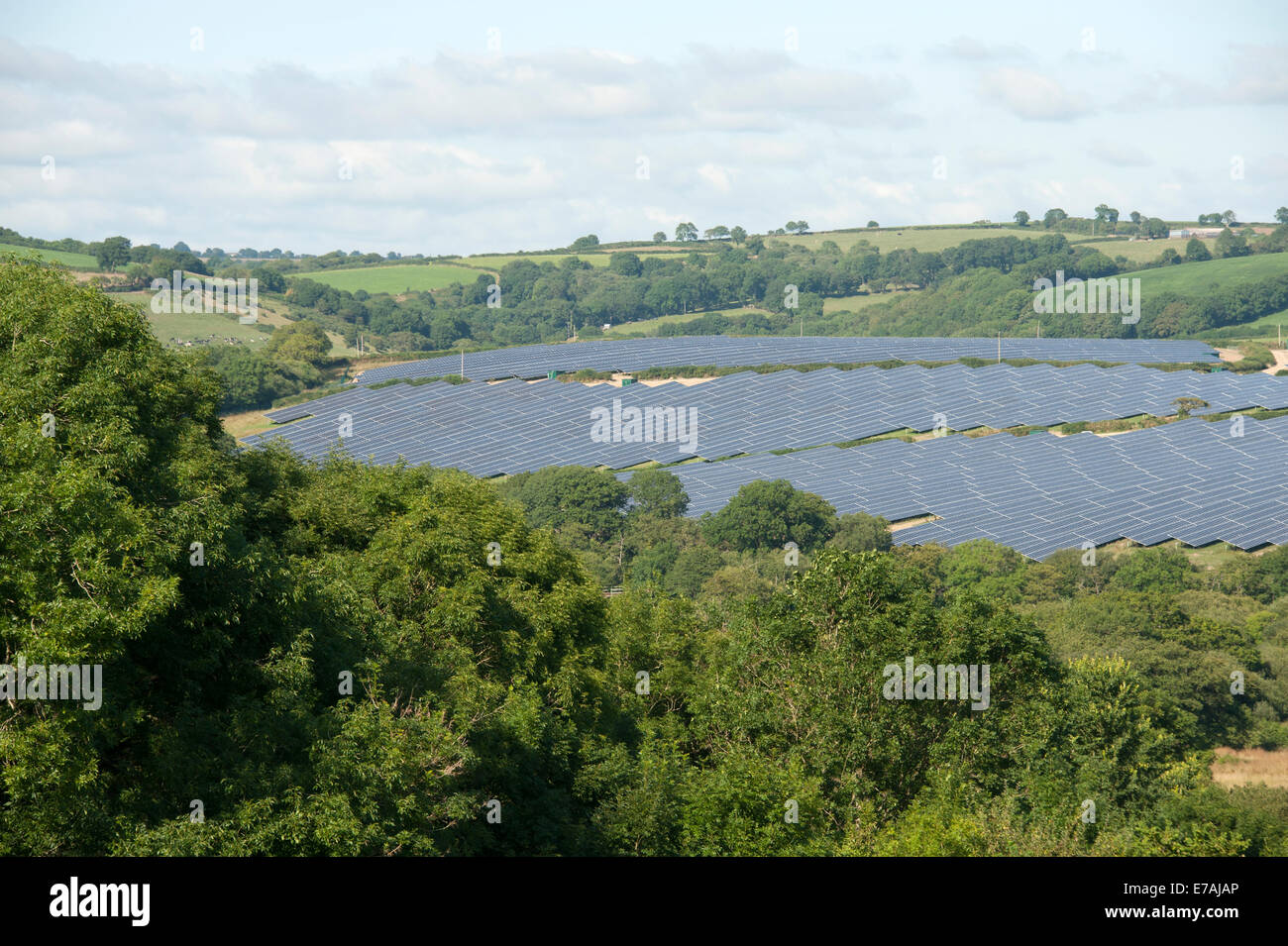 Huge Solar Panel Energy Array Field Renewable Stock Photo - Alamy