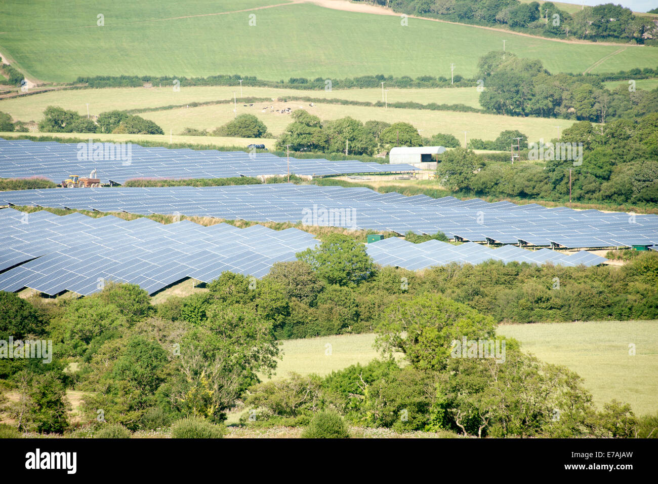 Huge Solar Panel Energy Array Field Renewable Stock Photo - Alamy
