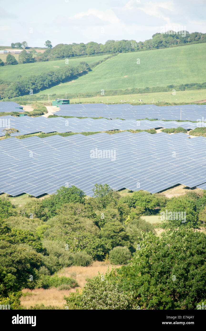 Huge Solar Panel Energy Array Field Renewable Stock Photo - Alamy