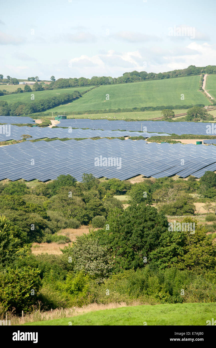 Huge Solar Panel Energy Array Field Renewable Stock Photo - Alamy