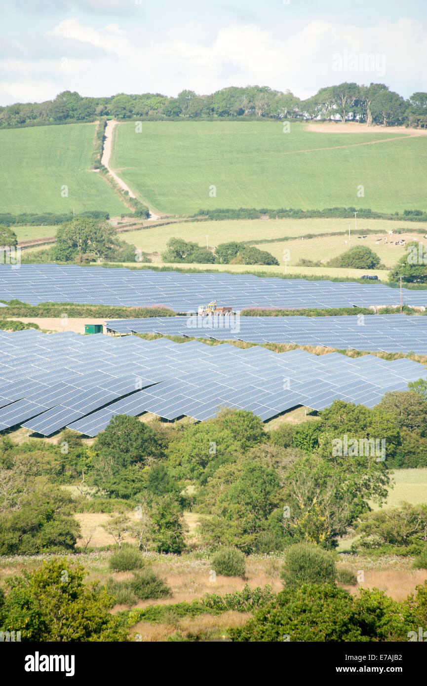 Huge Solar Panel Energy Array Field Renewable Stock Photo - Alamy